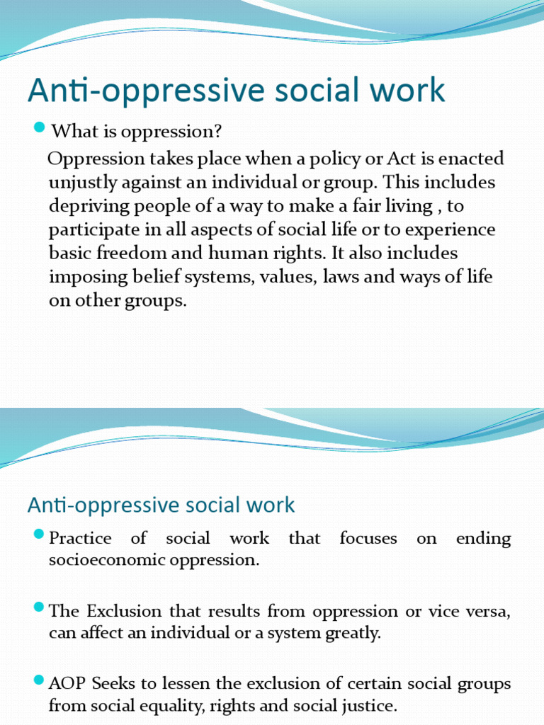 Anti Oppressive Radical Strength Task Centered Approaches 104559 | PDF ...