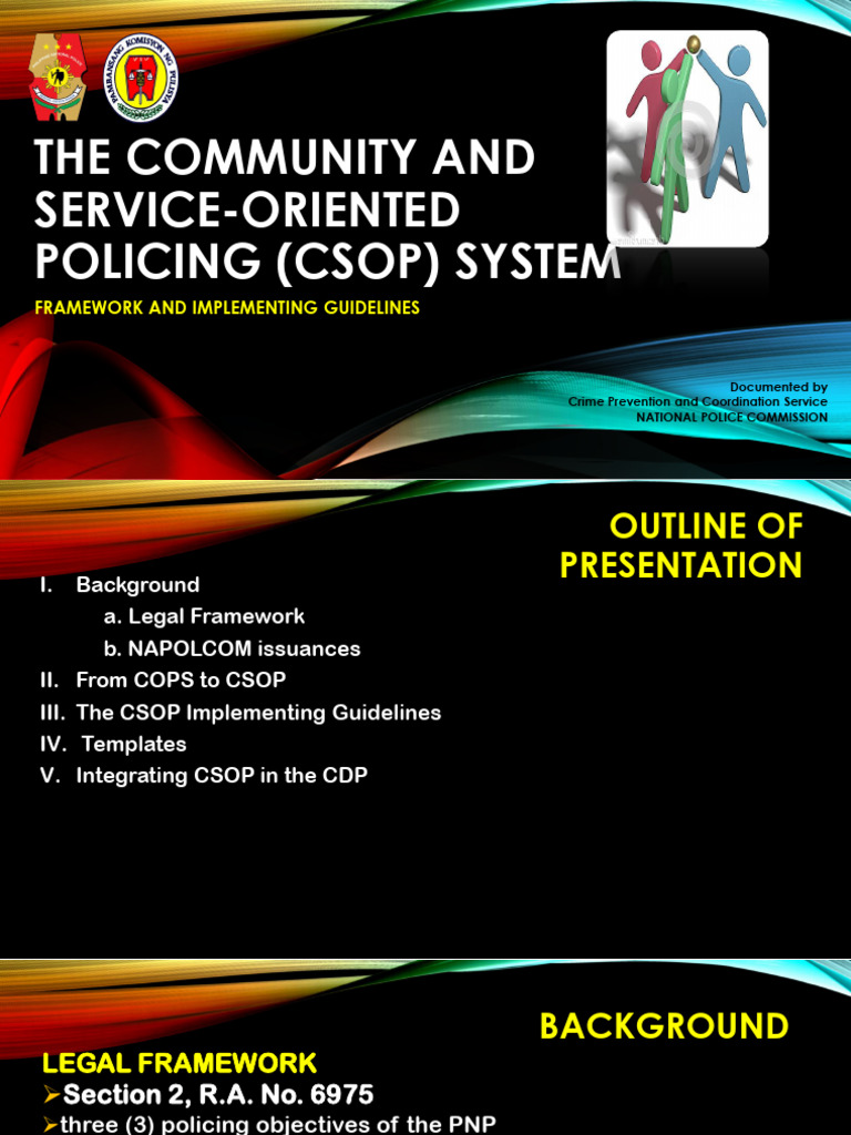 CSOP Presentation | Download Free PDF | Police