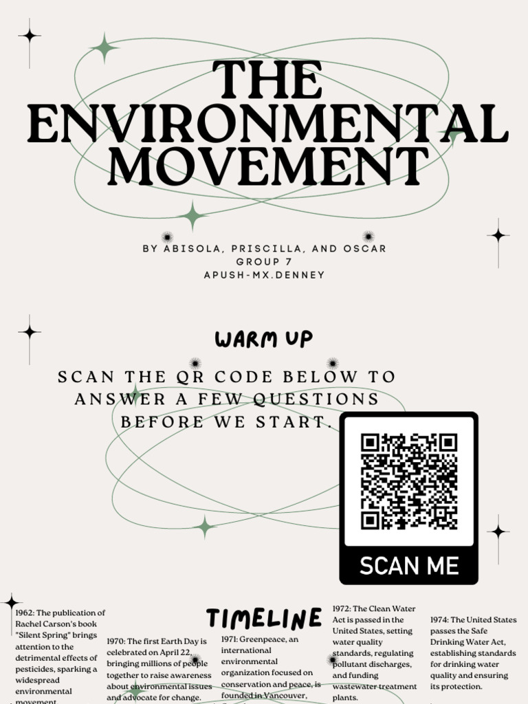 Milestones of the Environmental Movement | PDF | Environmentalism ...