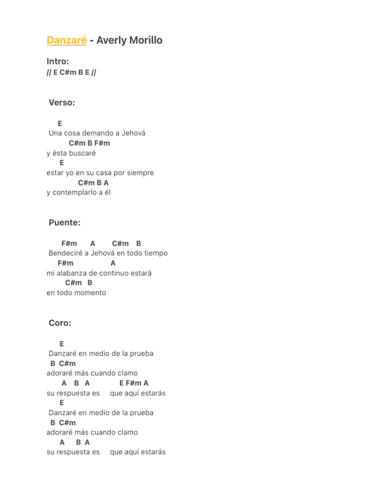 Danzaré - Averly Morillo | PDF