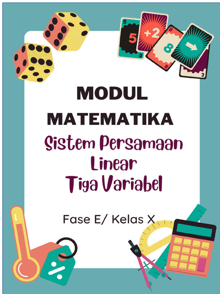 Modul SPLTV Fase e Kelas X SMK | PDF | Metode & Bahan Ajar