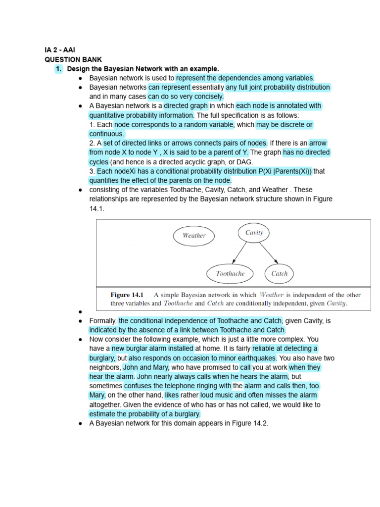 Bayesian Networks and Compactness | PDF | Bayesian Network | Charge Coupled Device