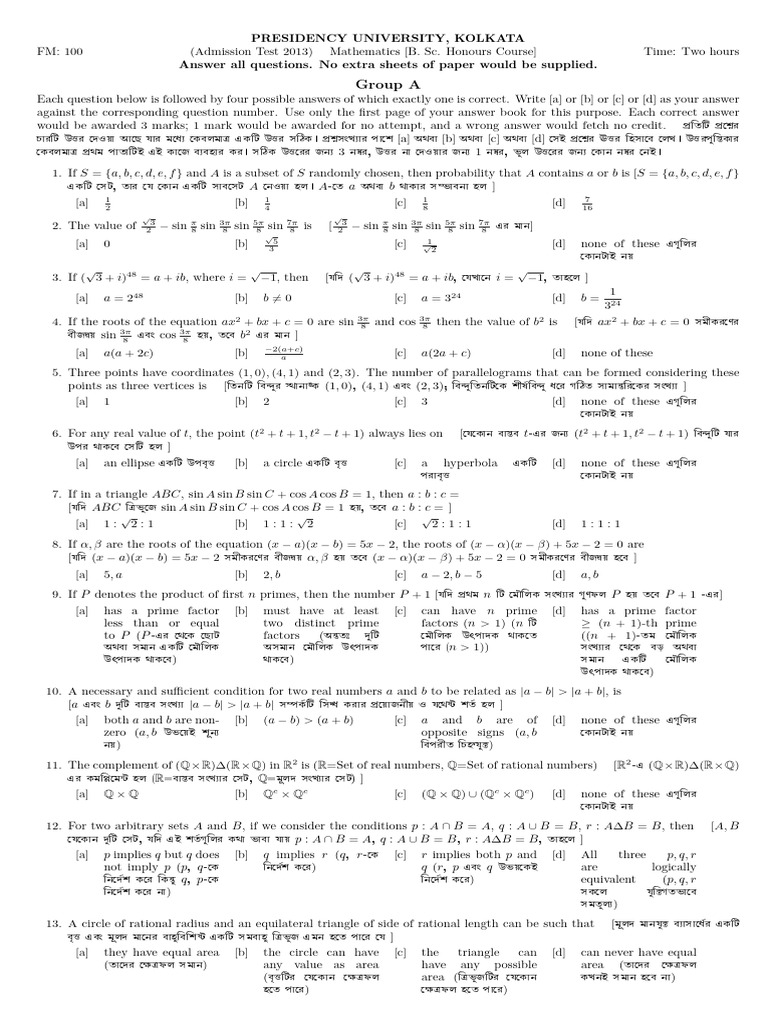 Mathematics UG | PDF | Area | Triangle