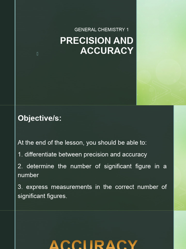Precision and Accuracy SF 2 | PDF | Significant Figures | Accuracy And ...