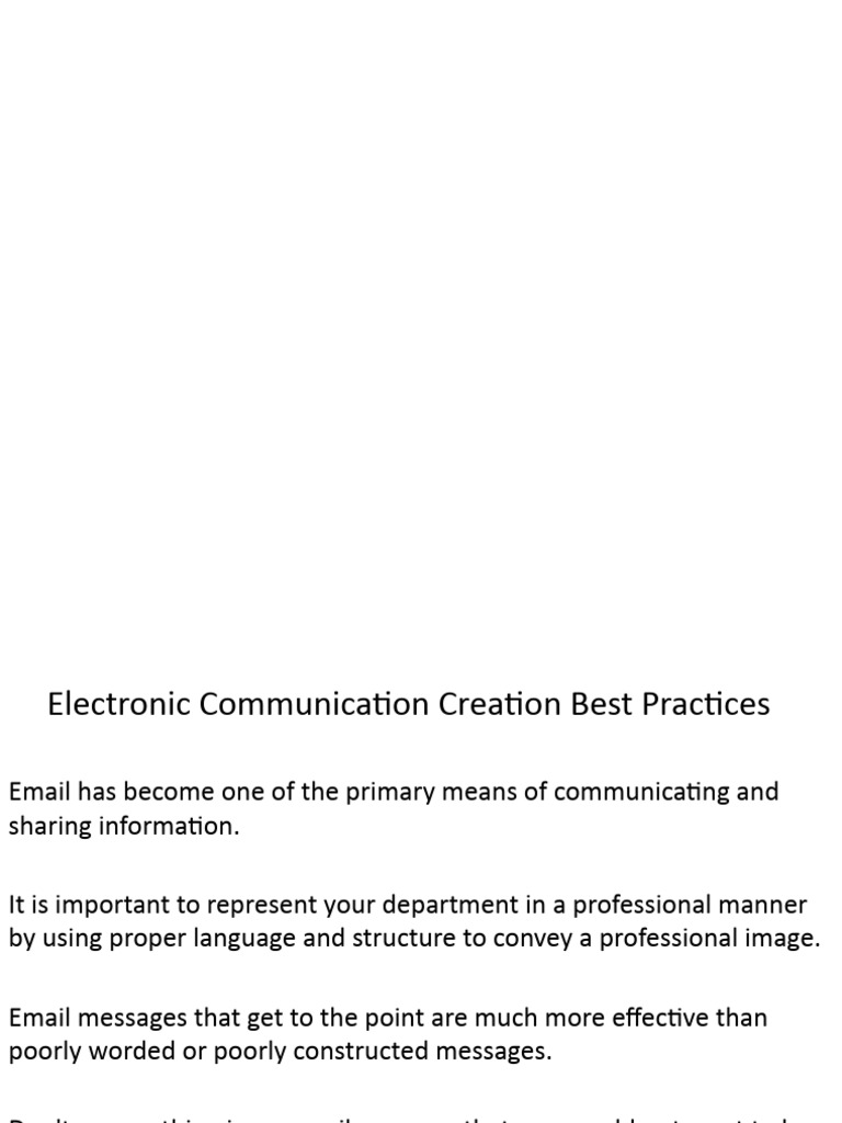 Electronic Communication | PDF | Communication | Punctuation