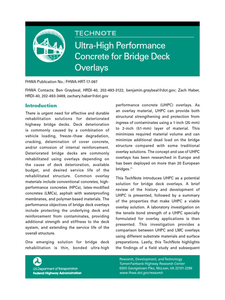 Ultra-High Performance | PDF | Concrete | Reinforced Concrete