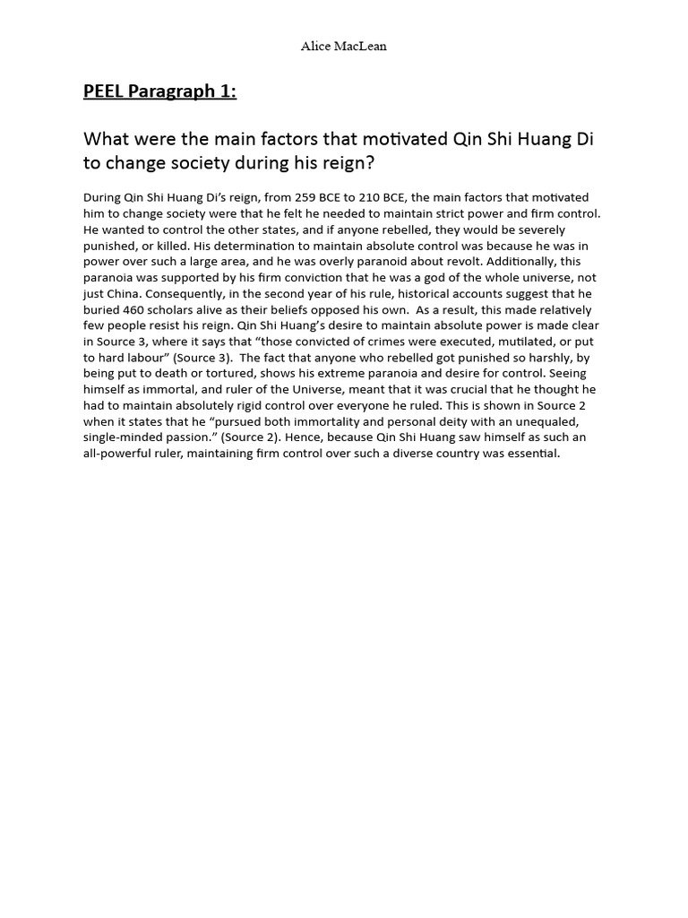 China PEEL Paragraph 1 | PDF