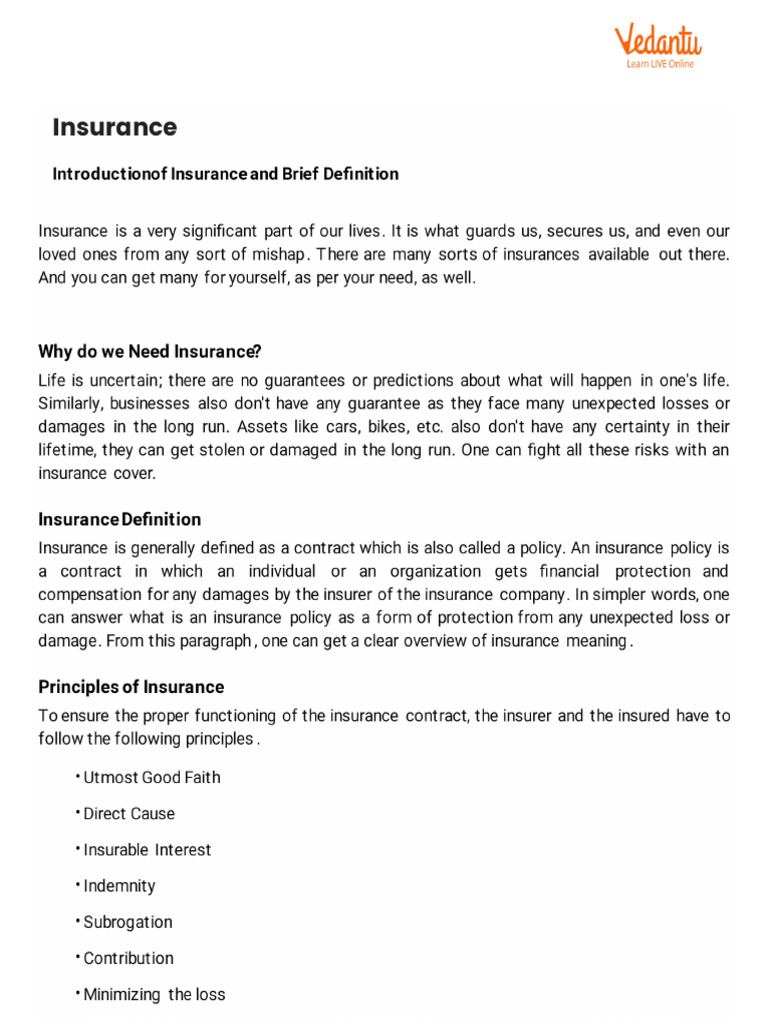 Insurance of BST | PDF