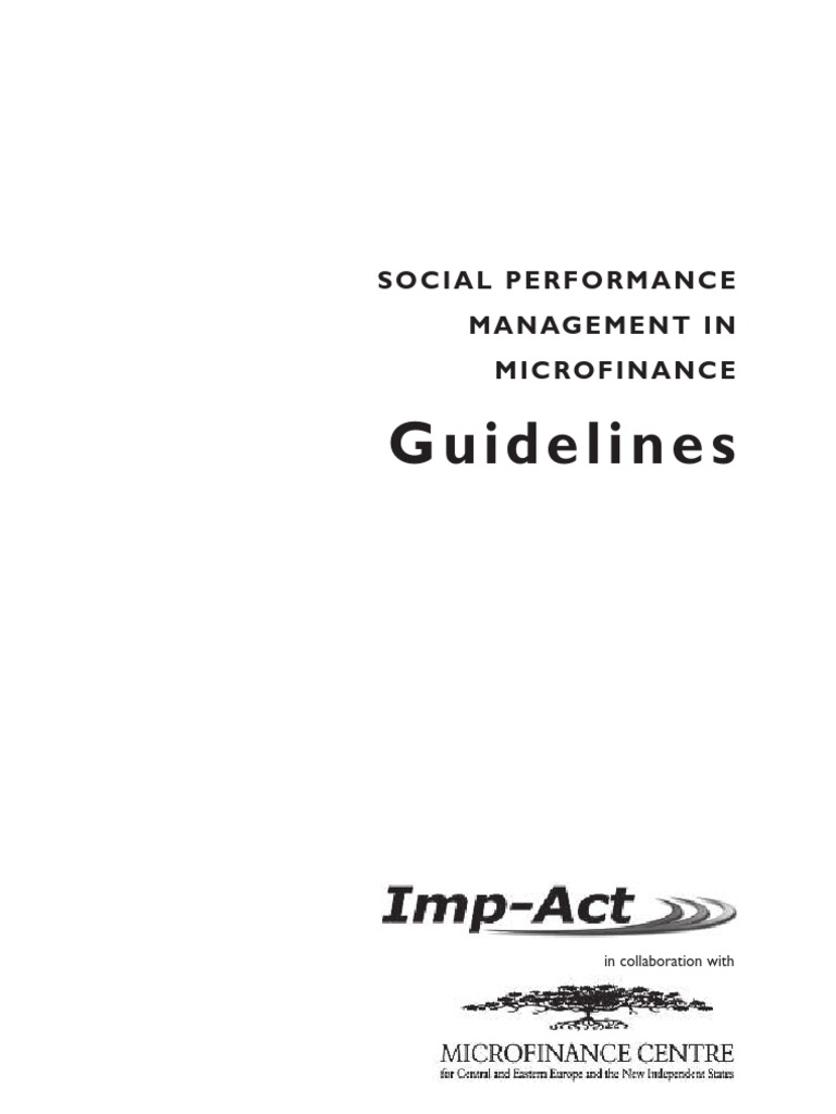 English | PDF | Microfinance | Goal