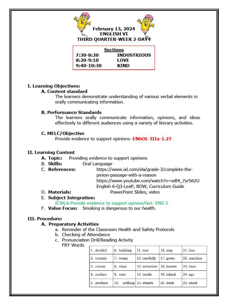 Supporting Opinions with Evidence | PDF | English Language | Evidence