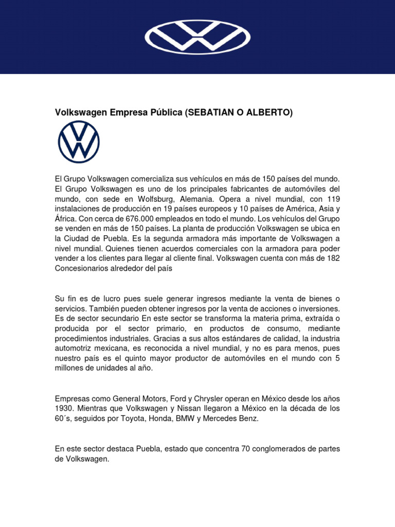Volkswagen | PDF | Volkswagen | Calidad (comercial)