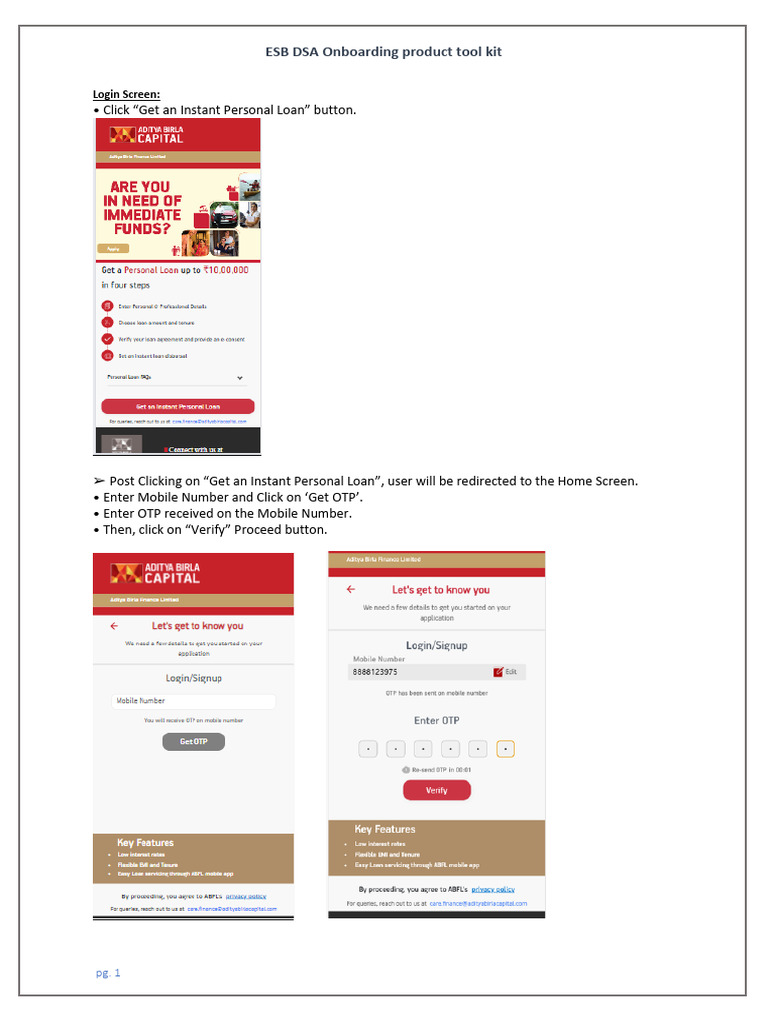 Esb Dsa - PL Journey | PDF | Personal Identification Number | Loans