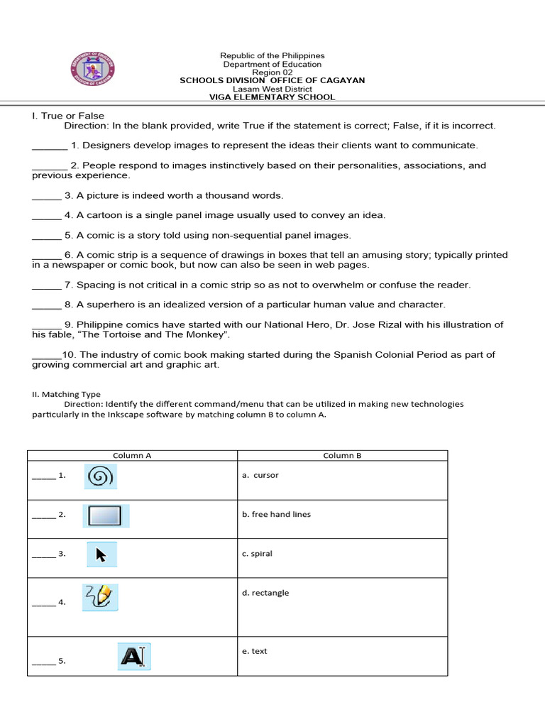 ST 2 - Art 6 - Q1 | PDF | Cartoon | Comics
