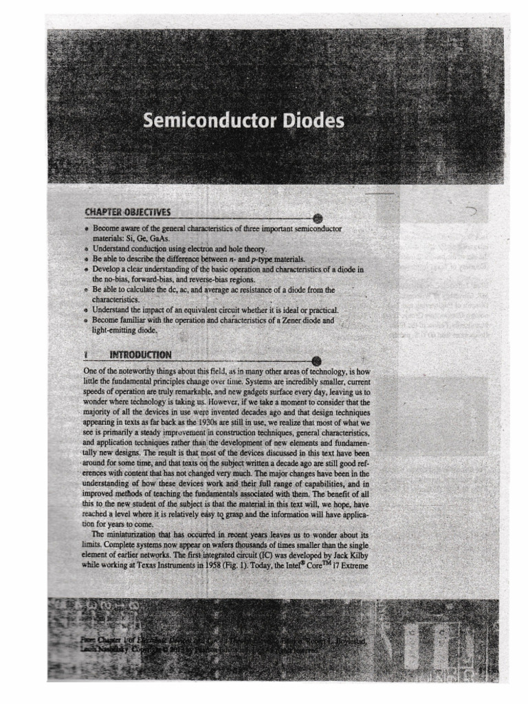 Chapter 1-Semiconductor Diodes | PDF