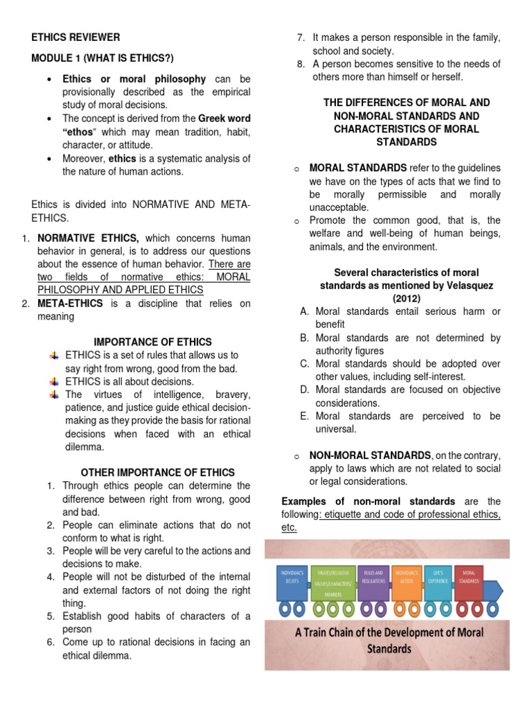 Ethics Reviewer | PDF | Morality | Immanuel Kant