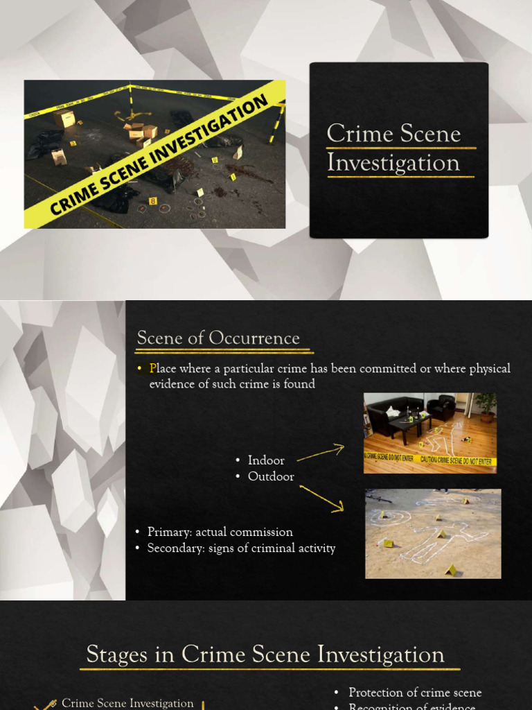 Crime Scene Investigation Protocols | PDF | Crime Scene | Law ...