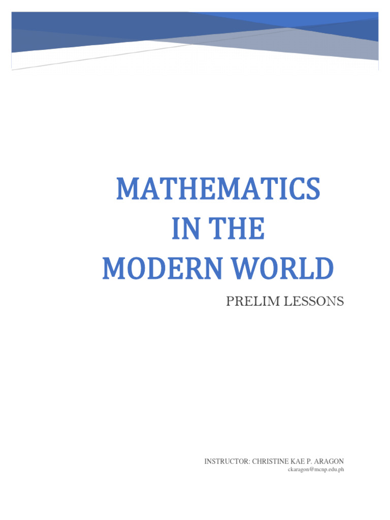 Lesson1 MMW | PDF | Pattern | Numbers