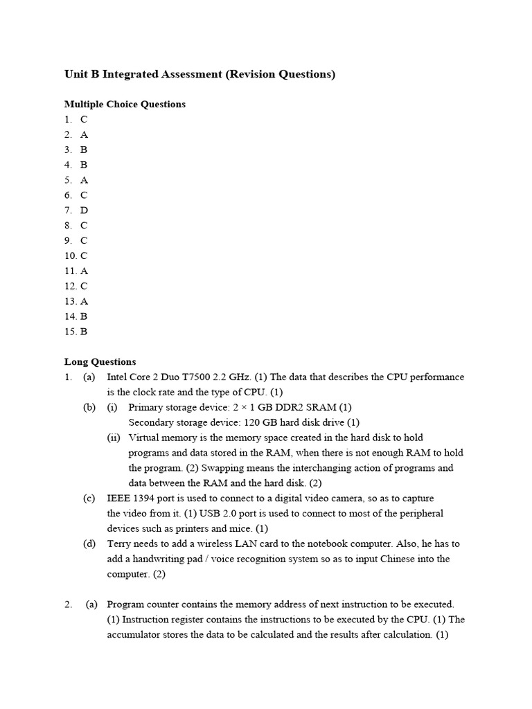 UnitB_IA_TE | PDF | Random Access Memory | Operating System