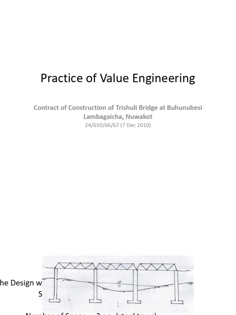 Practice of Value Engineering | PDF | Bridge | Deep Foundation