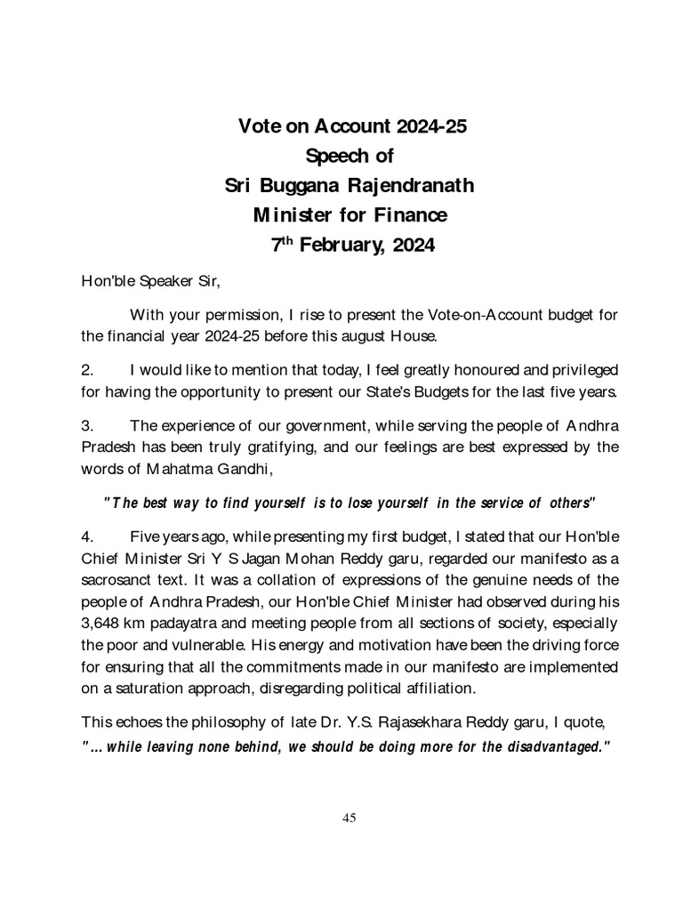 AP Budget Speech | PDF | Health Care | Family Medicine