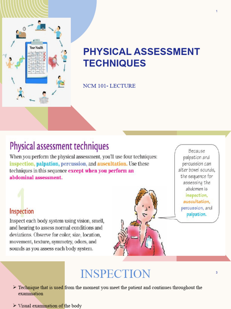 Physical Assessment Techniques | PDF | Physical Examination | Hand
