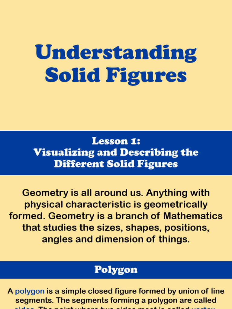 M4 Understanding Solid Figures | PDF | Shape | Rectangle