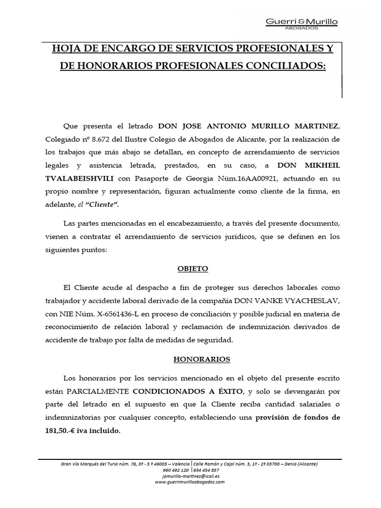 Hoja Encargo | PDF