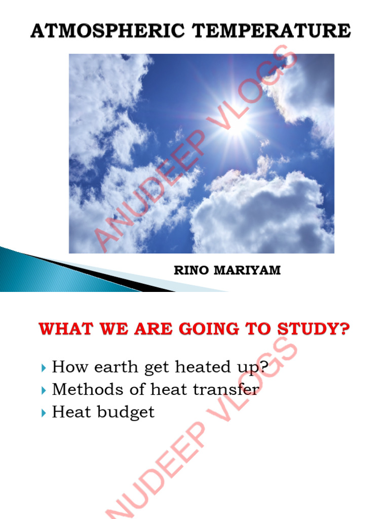 18 Temperature Distribution in Atmosphere | PDF | Heat Transfer ...