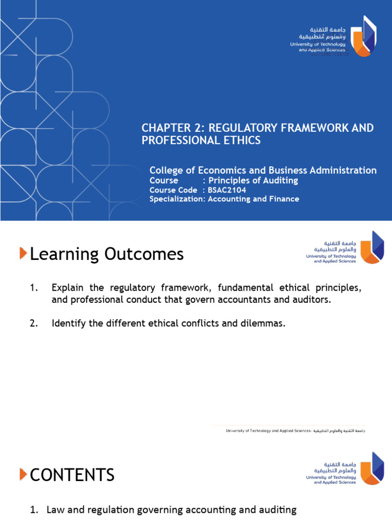 Principles of Auditing - Chapter - 2 | PDF | Accountant | Financial Audit