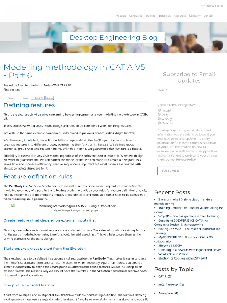 Modelling Methodology in CATIA V5 - Part 6 | PDF