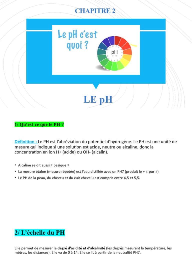 Comprendre le pH et son importance | PDF | Ph | Acide