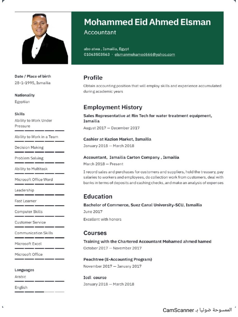 CV Mohamed Eid. | PDF