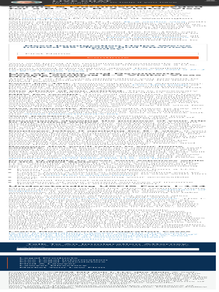 Forms & Documents Needed For A B-1 or B-2 Visitor Visa AllLaw | PDF ...