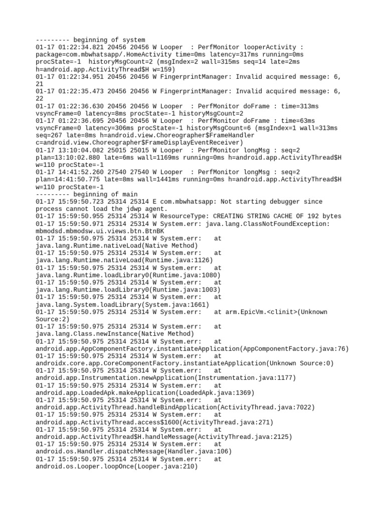 logcat | PDF | Android (Operating System) | Java (Programming Language)