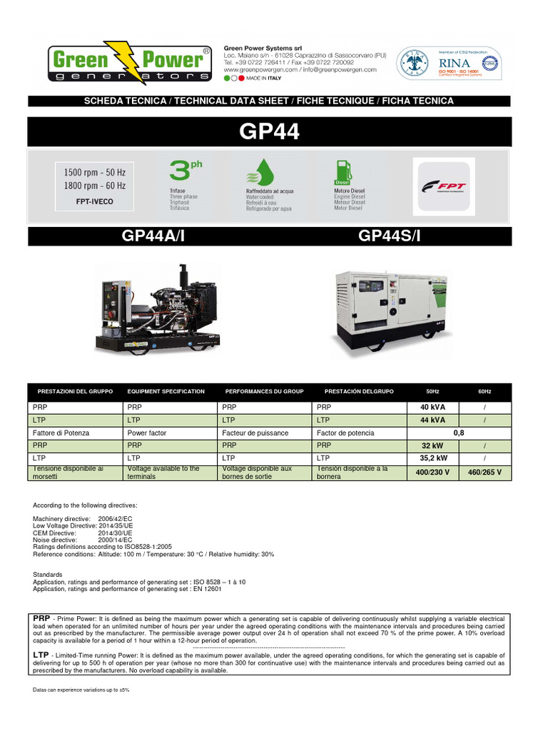 GP44 | PDF | Power Supply | Physical Quantities