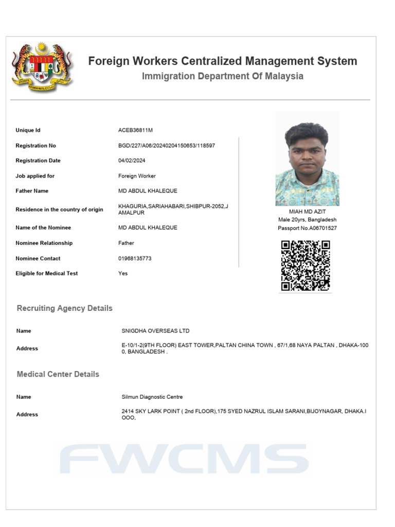 Malaysia Foreign Worker Management | PDF