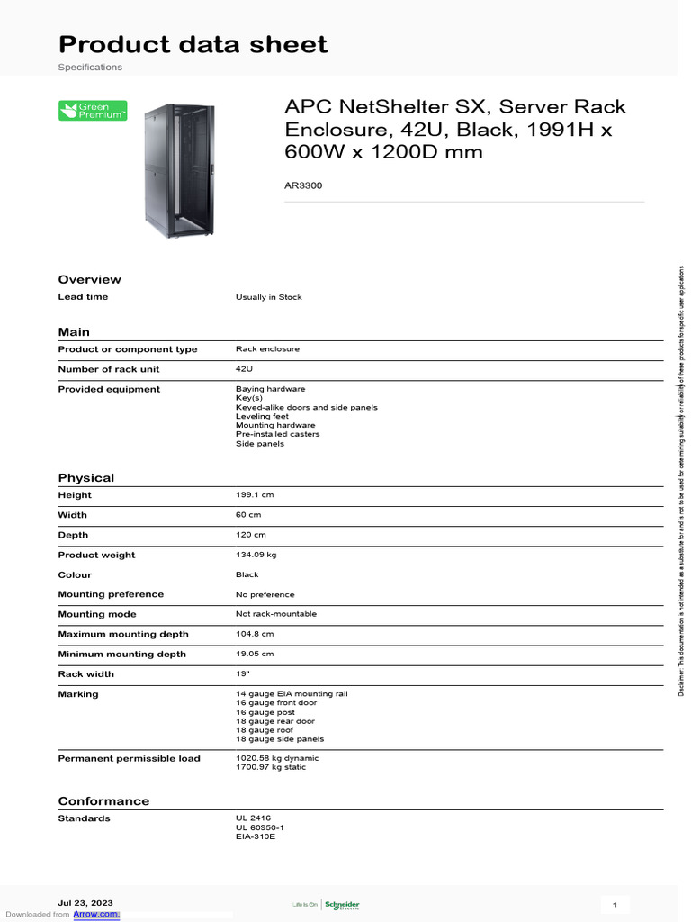 Rack - Data Sheet - 2 | PDF | Manufactured Goods