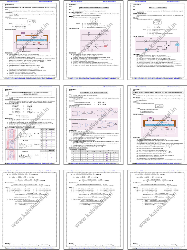 12th Physics Practical Manual 2022 English Medium - 03 (9 Files Merged ...