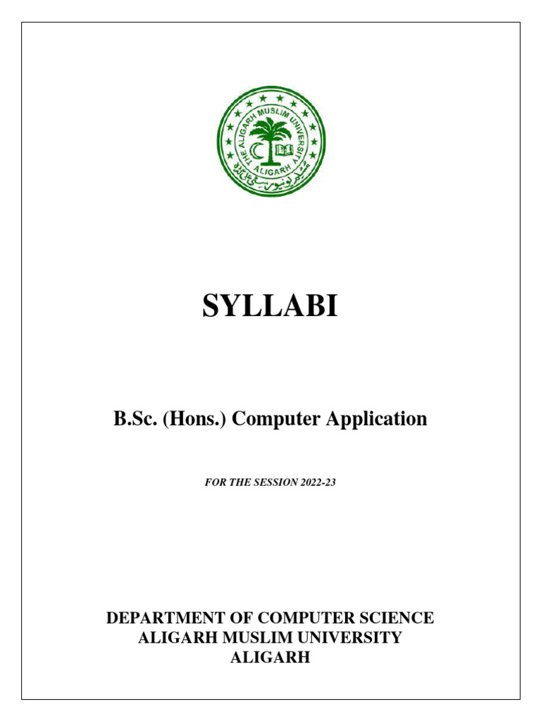 B.Sc. Computer Applications Syllabus | PDF | C (Programming Language) | Regression Analysis