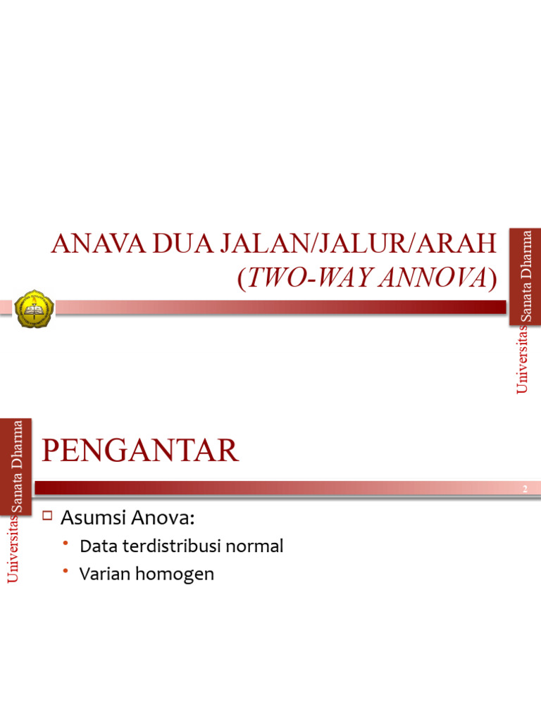 Two Way Anova | PDF