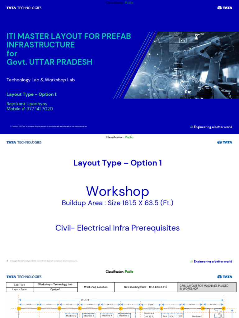 V.1 Uttar Pradesh Iti Master Layout For Prefab Infrastructure - Option ...