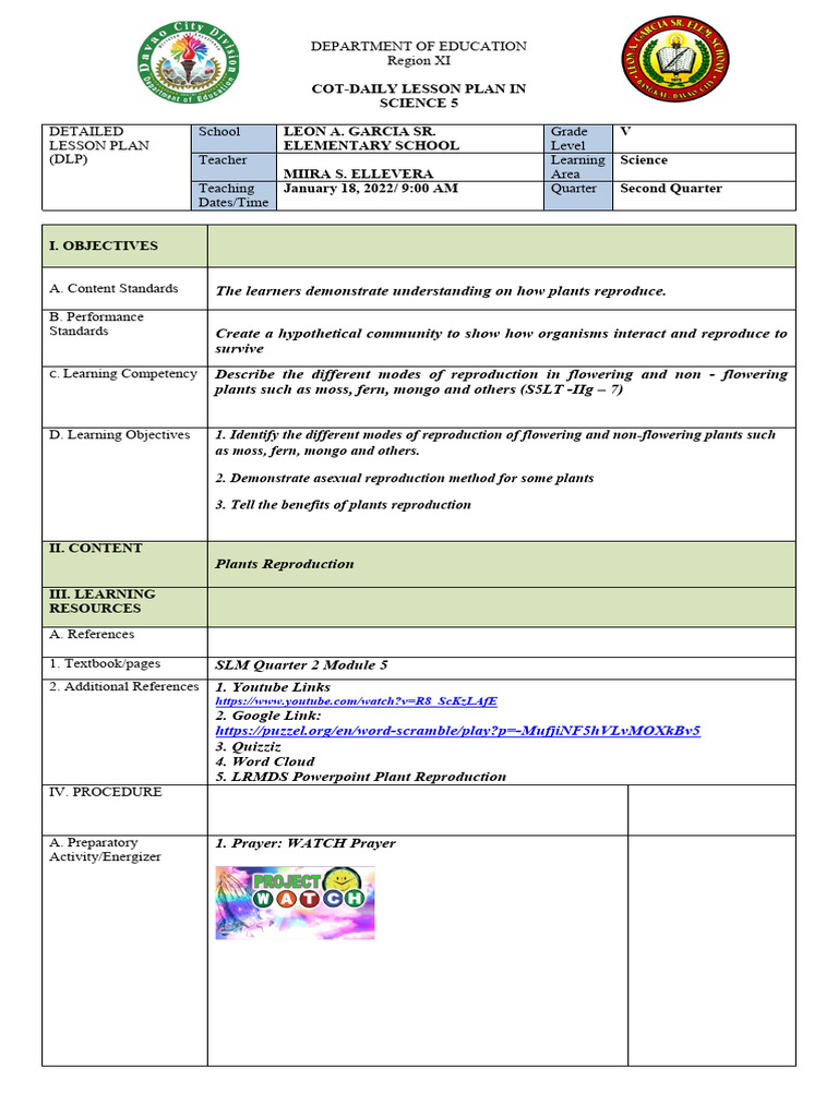 COT 1 2021-2022 SCIENCE QUARTER 2 - Ellevera | PDF