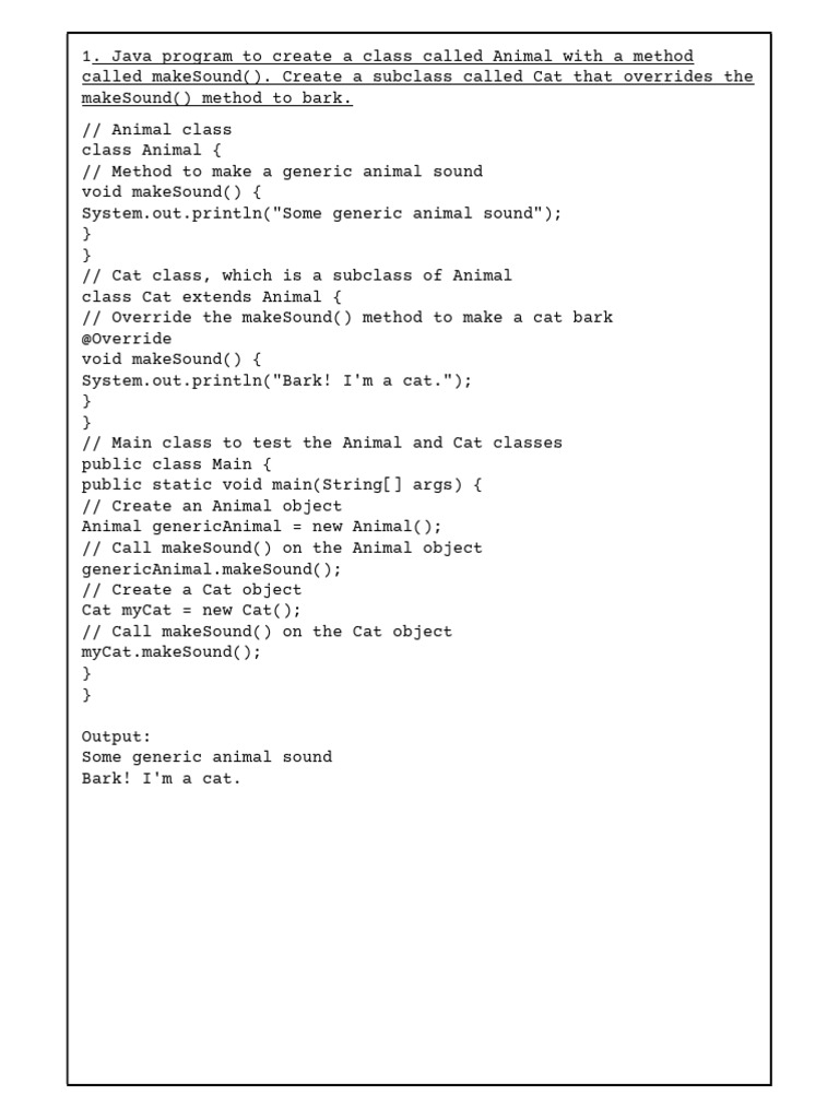 Inheritance Pdf Method Computer Programming Inheritance Object Oriented Programming