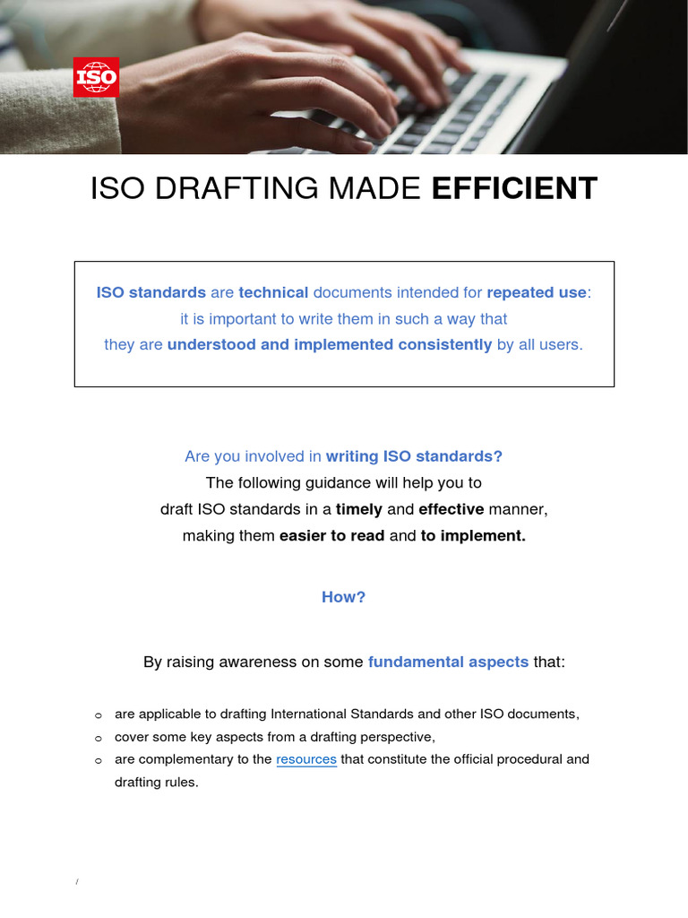 ISO Drafting Made Efficient | PDF | International Organization For ...