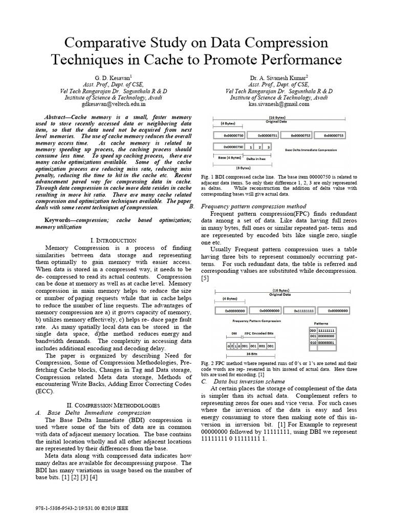 CAcomparative Study | Download Free PDF | Data Compression | Cache (Computing)