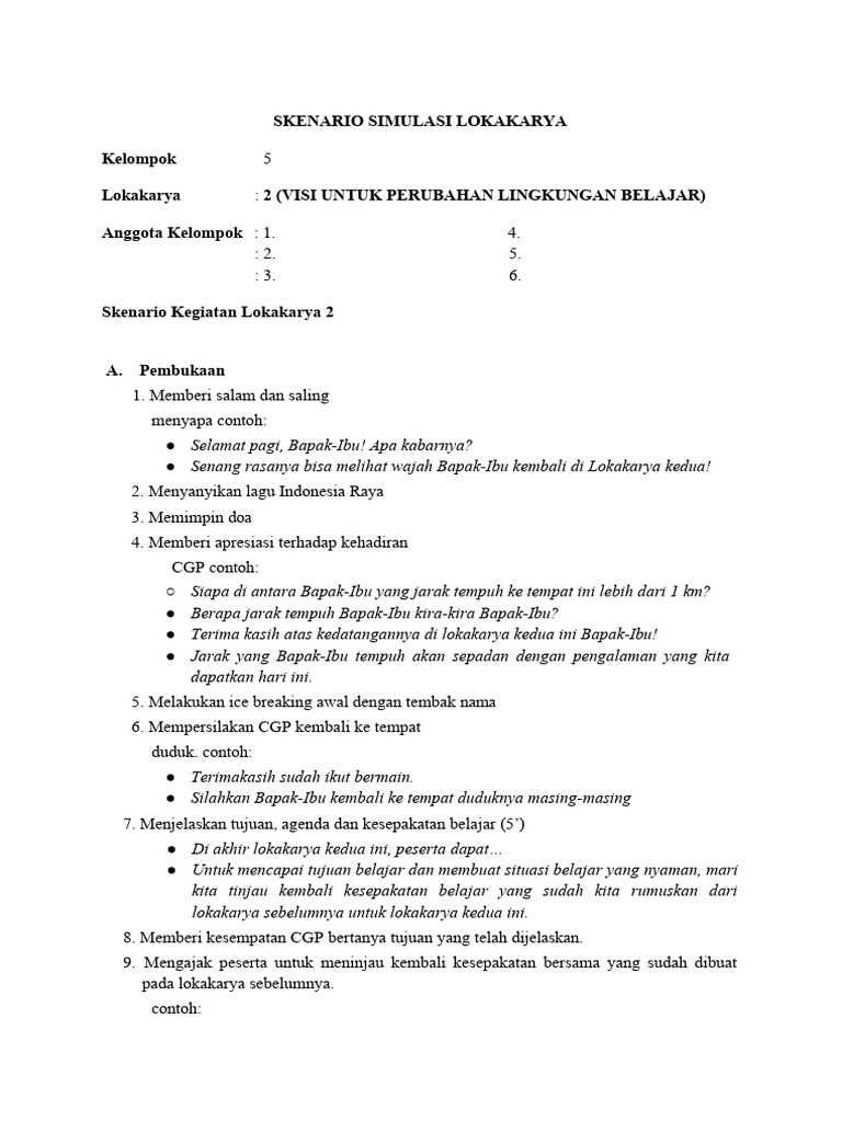 Skenario Loka 2 CPP | PDF