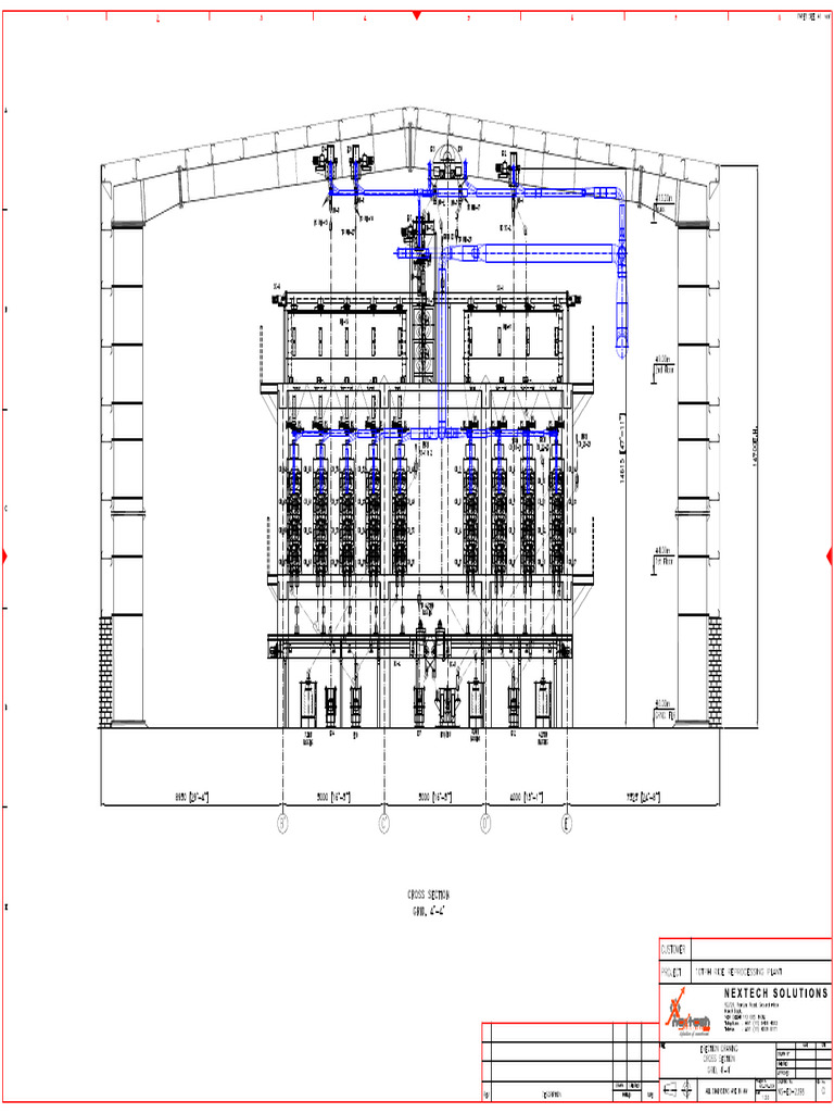 Erection Drawing Cross Section Grid 4 4 | PDF