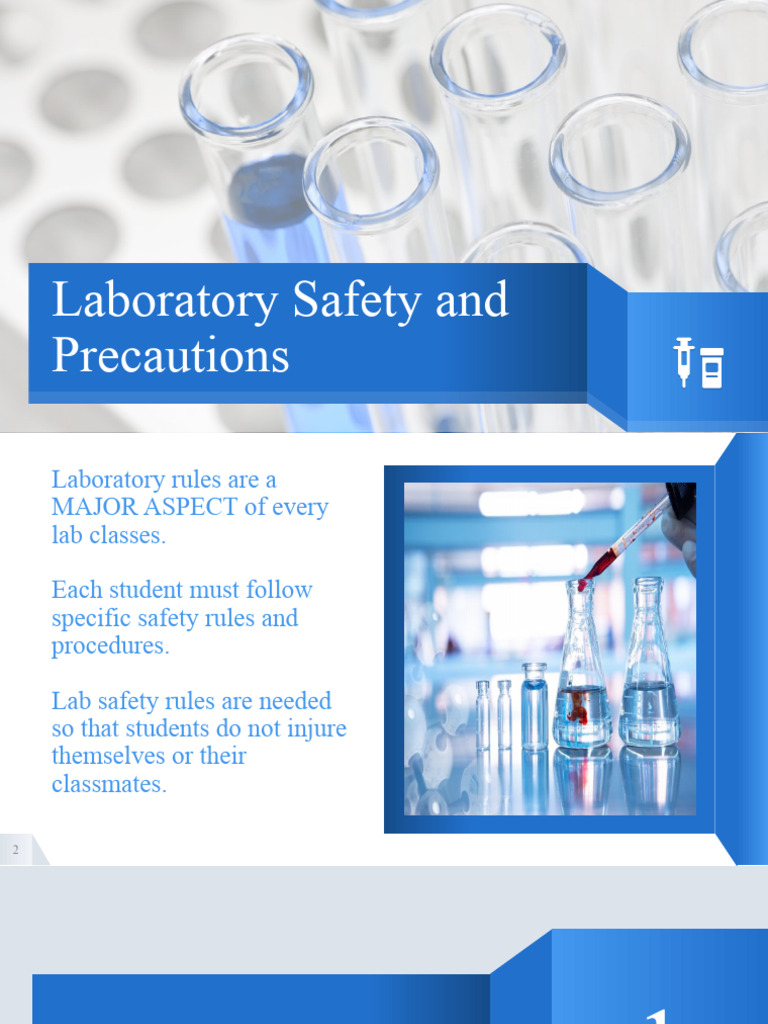 Week 1 - Laboratory Safety and Precautions | PDF | Laboratories ...