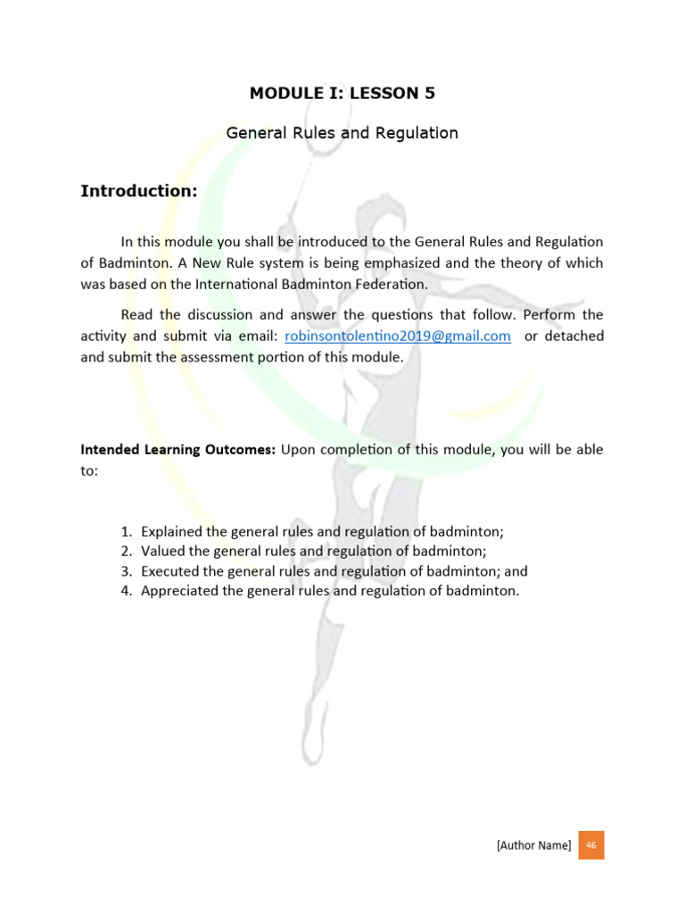 Path Fit 3 Module 1 Lesson 5 Individual Dual Sports | PDF | English Language | Linguistics