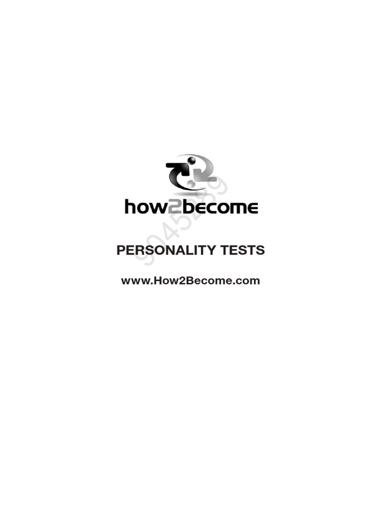 Personality Tests Min | PDF | Anxiety | Anger